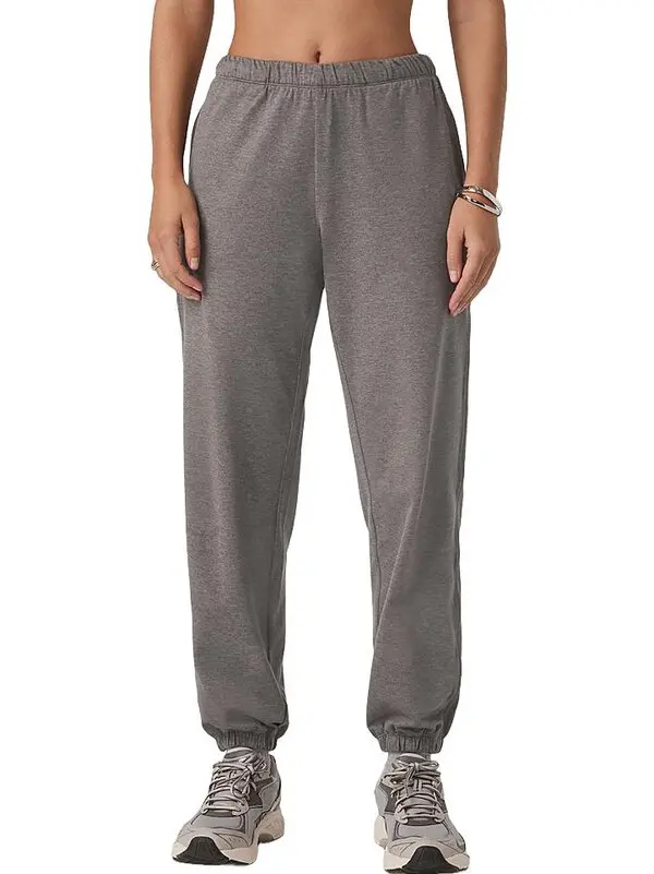Vuori Halo Drawstring Sweatpants - Chia Heather