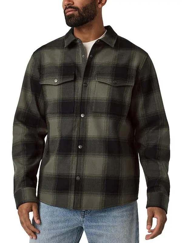 Vuori Range Plaid Shirt Jacket - Oregano