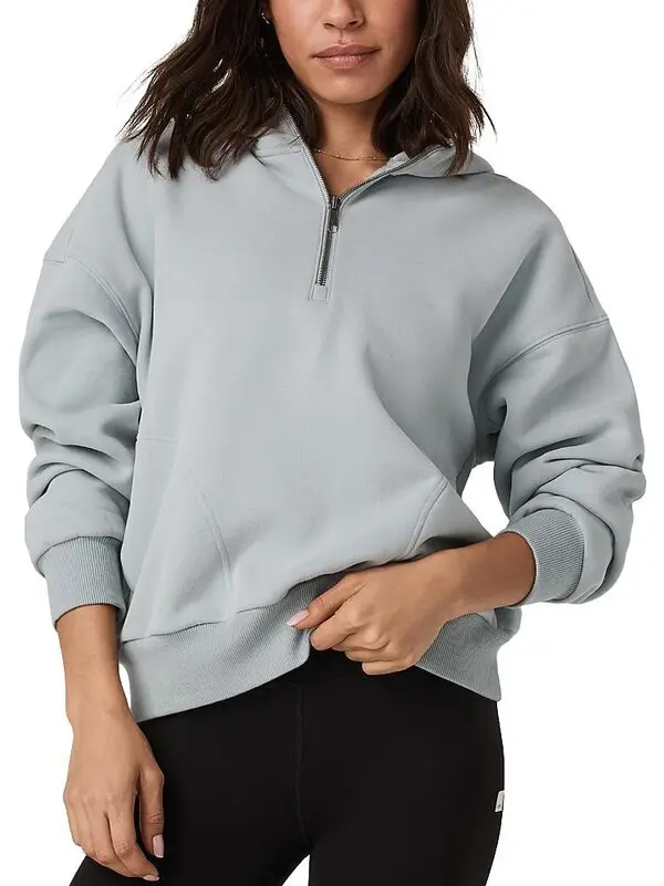 Vuori Relaxed Half Zip Hoodie - Blue Haze