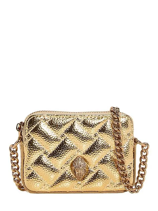 Kurt Geiger Micro Kensington Camera Crossbody Bag - Gold
