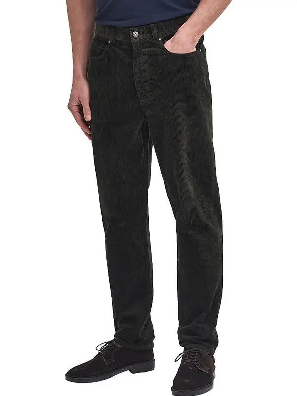 Barbour Stretch Cord Slim Fit Trousers - Forest