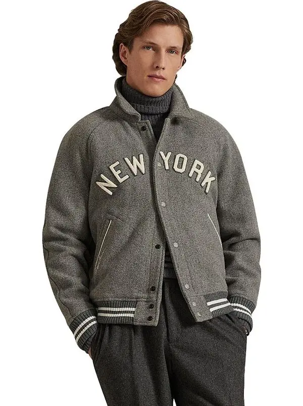 Polo Ralph Lauren Yankees Wool-blend Jacket - Grey