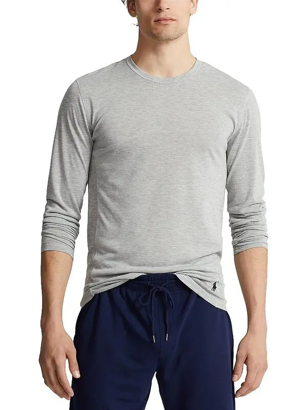 Ralph Lauren Long-sleeve Crewneck Top - Gray