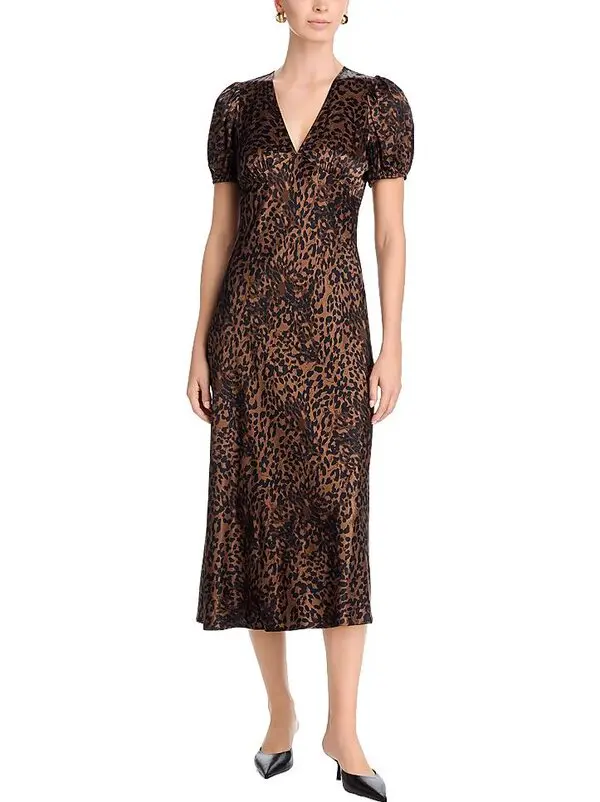 Rails Junia V-neck Dress - Ginger Spotted