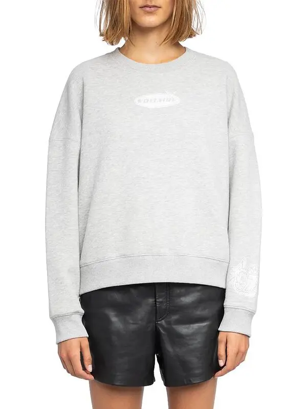 Zadig&Voltaire Mira Round Neck Sweatshirt - Gris Chine