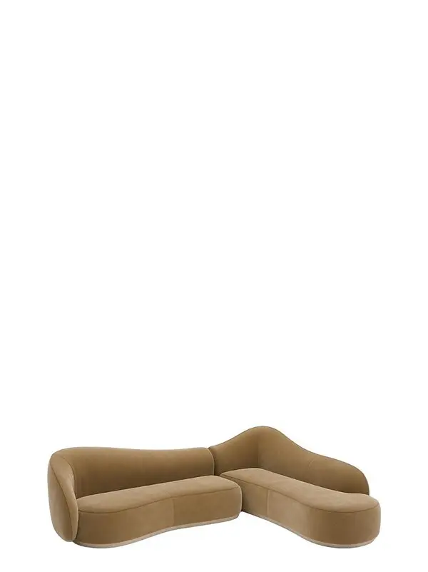 CARACOLE Kalahari 2 Piece Sectional Sofa, Right Arm Facing - Camel