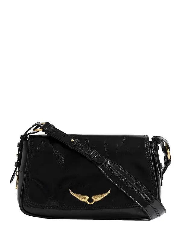 Zadig&Voltaire Le Zouzou Patent Leather Bag - Black