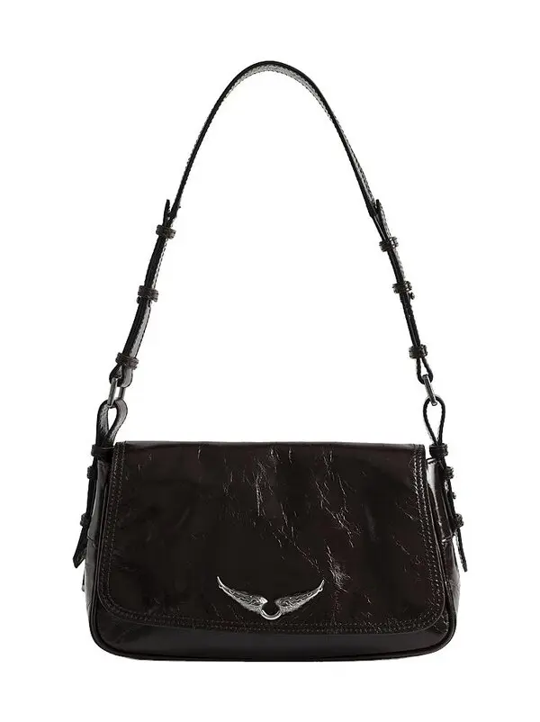 Zadig&Voltaire Le Zouzou Patent Leather Bag - Brownie