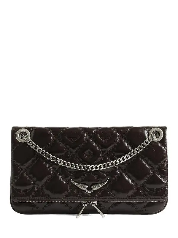 Zadig&Voltaire Rock Ii Monogram Clutch - Brownie