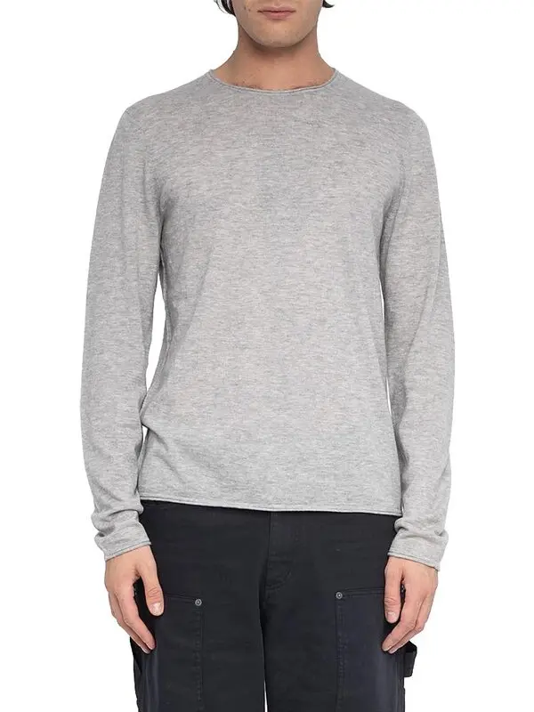 Zadig&Voltaire Teiss Motocross Cashmere Sweater - Gris Chine