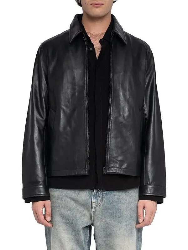 Zadig&Voltaire Loumy Leather Jacket - Black