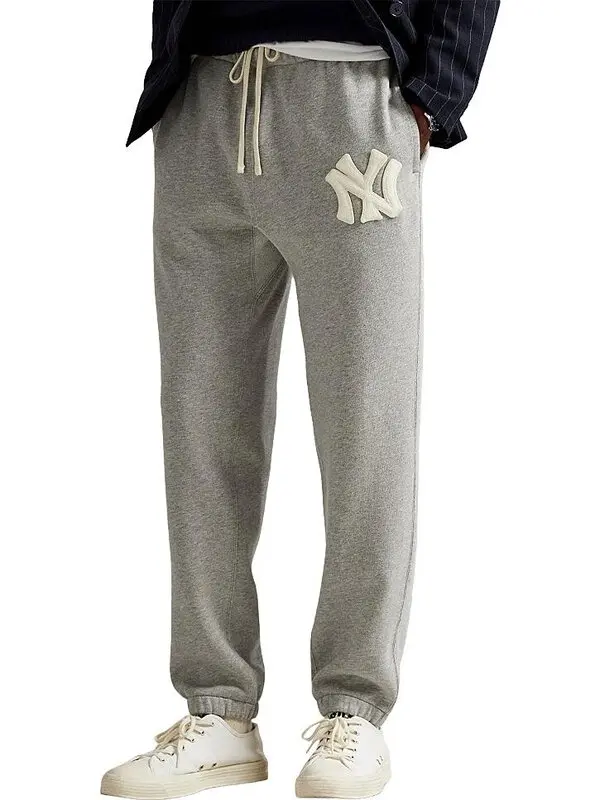 Polo Ralph Lauren Yankees Fleece Sweatpants - Grey Heather