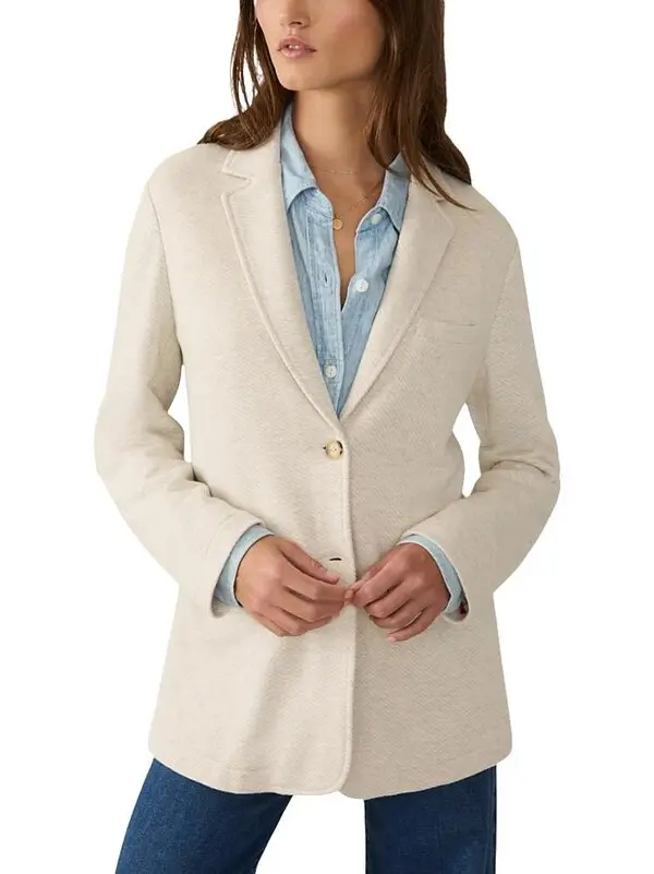 Faherty Brand Inlet Blazer - Oatmeal Melange