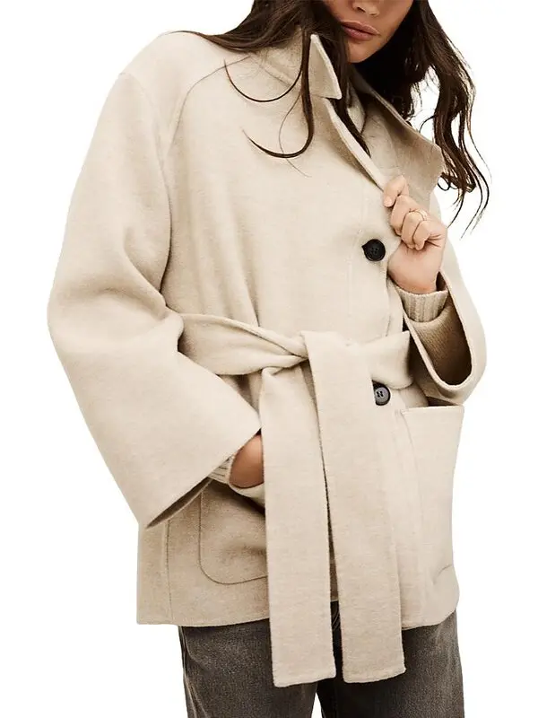Ba&sh Lourthney Coat - Heather Beige
