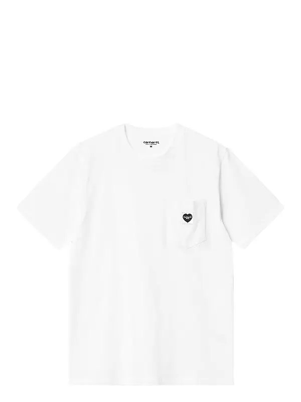 Carhartt Work In Progress Carhartt Oversized Fit Chest Pocket Tee - White/black