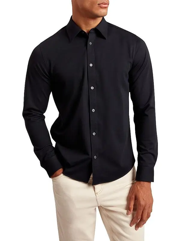 Ted Baker London Nortun Button-front Shirt - Navy