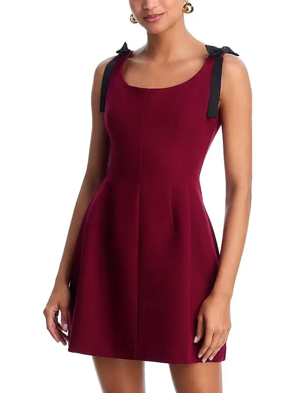 WAYF Jade Mini Dress - Merlot