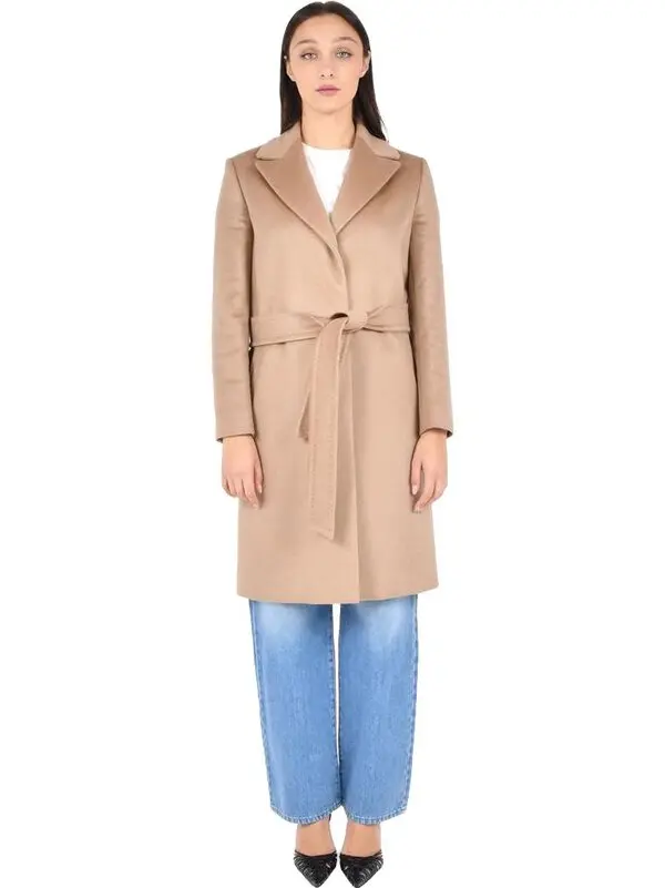 Max Mara Studio Nuevo Cashmere Coat - Beige