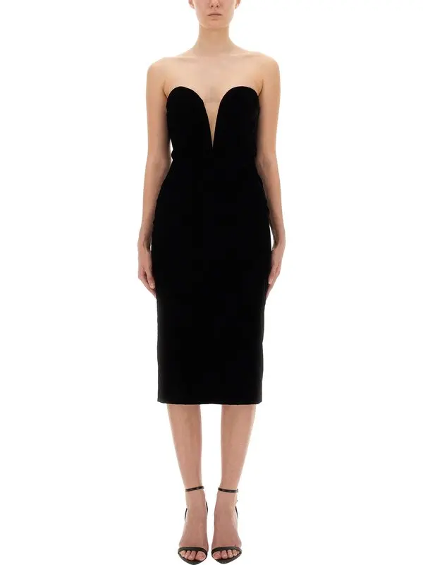 TOM FORD Velvet Cocktail Dress - Black