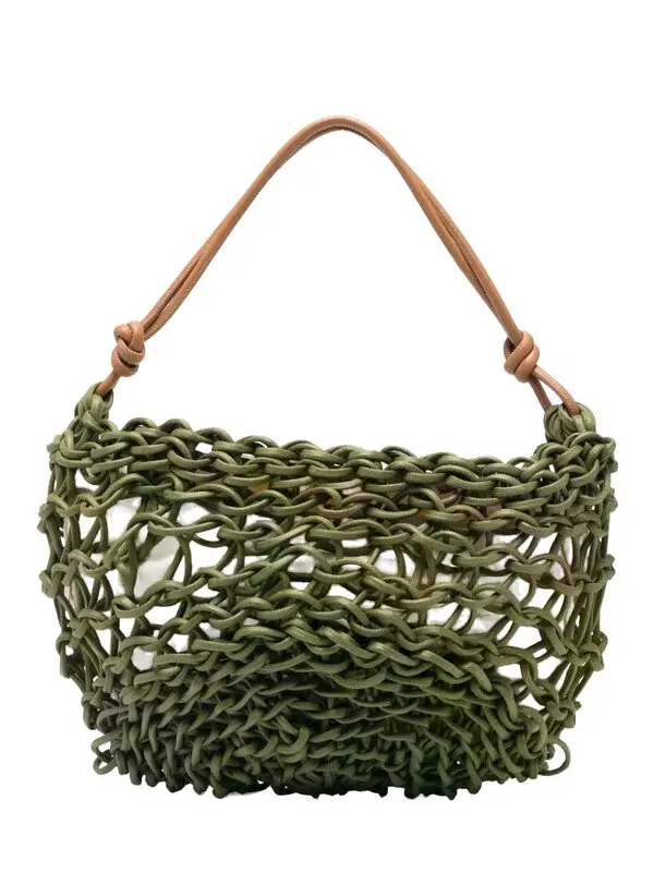 Alienina Aurora Woven Shoulder Bag - Green