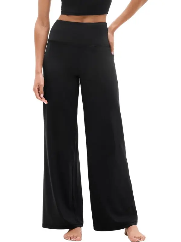 Athleta Elation Ultra High Rise Wide Leg Pant - Black