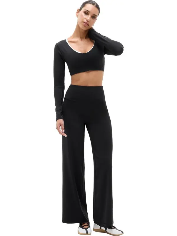 Athleta Elation Ultra High Rise Wide Leg Pant - Black
