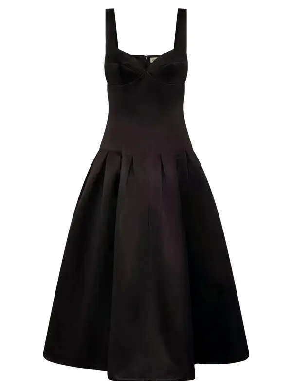 NICHOLAS Cory Pleated Dress - Black