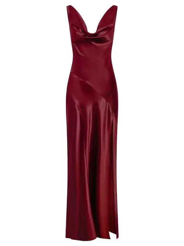 NICHOLAS Alfina Cowl-neck Maxi Dress - Red