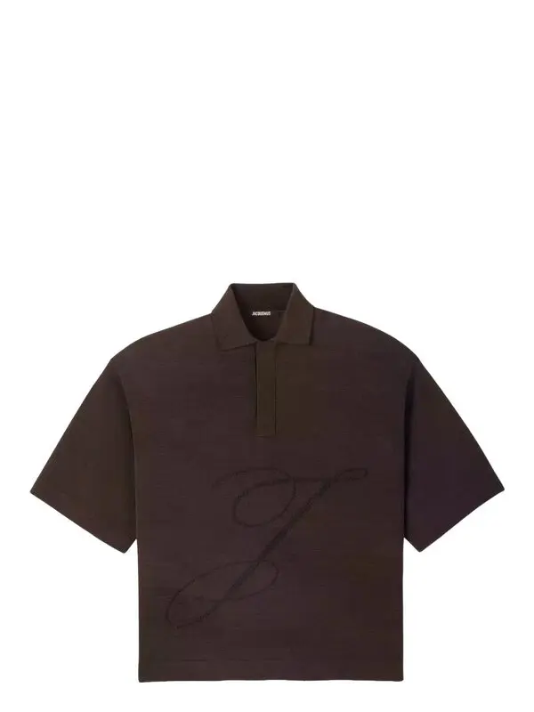 Jacquemus Logo-detailing Polo Shirt - Brown