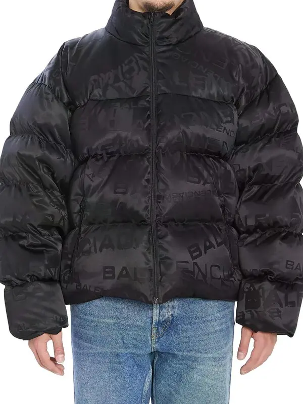 Balenciaga Bb Garde-robe Puffer Jacket - Black