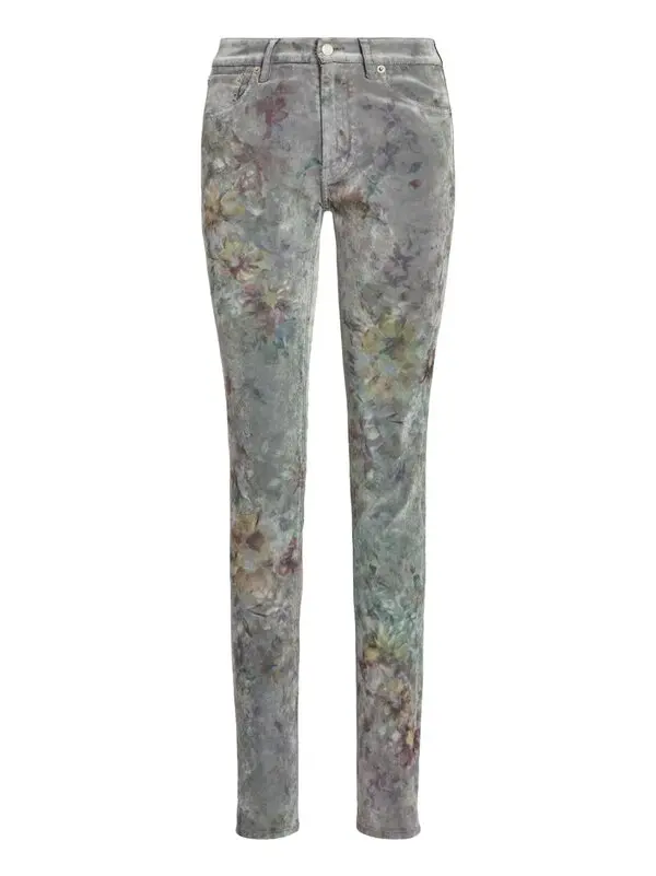 Ralph Lauren Floral-print Jeans - Grey