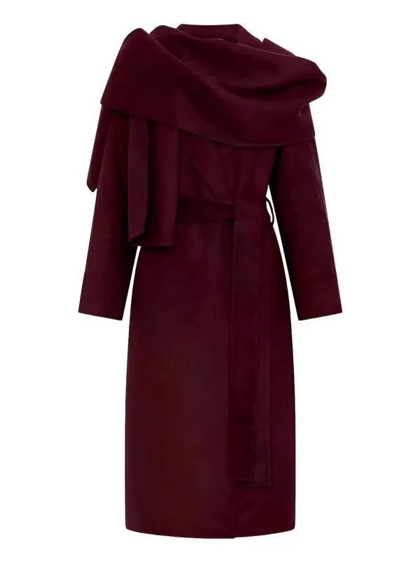 NICHOLAS Candice Belted Coat - Red