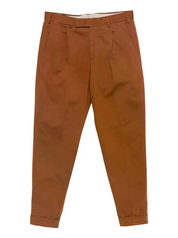 PT TORINO Pleated Trousers - Brown