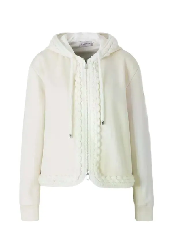 Moncler Zip-up Hoodie - White