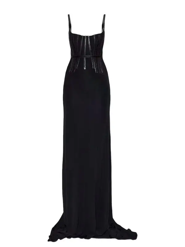 Dsquared2 Strappy-detail Maxi Dress - Black