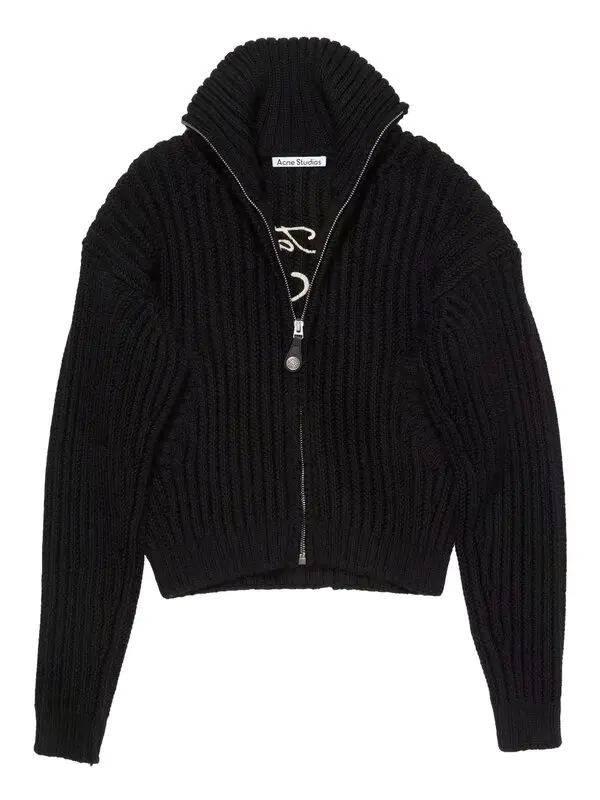 Acne Studios Zip-fastening Cardigan - Black