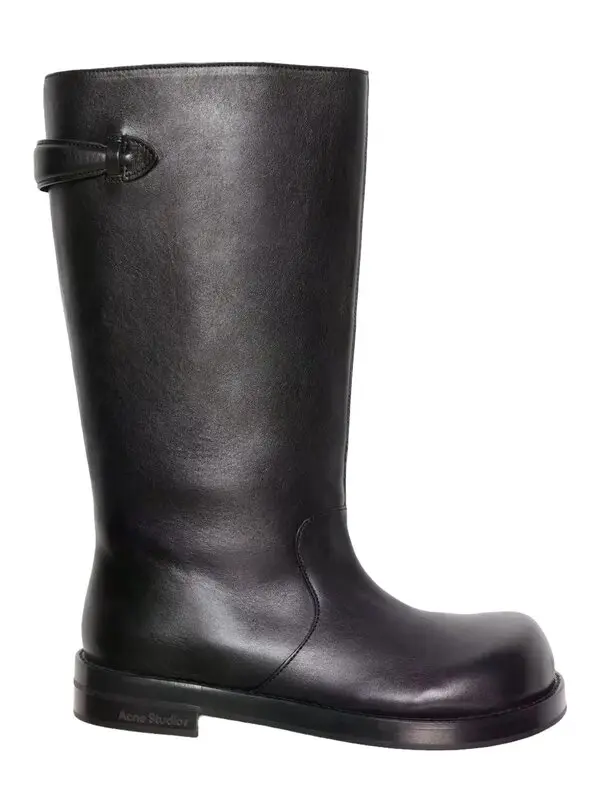 Acne Studios Buckle-detailing Knee-high Boots - Black