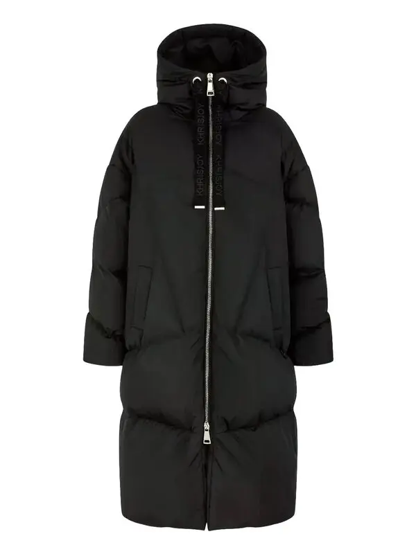 Khrisjoy Hooded Puffer Coat - Black