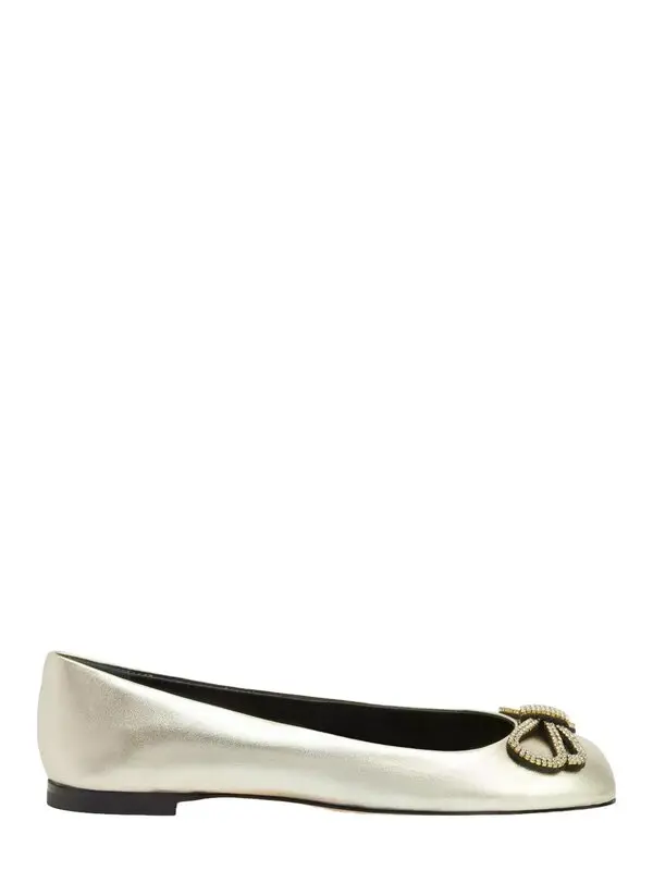 GIUSEPPE ZANOTTI Zari Embellished Ballerinas - Gold