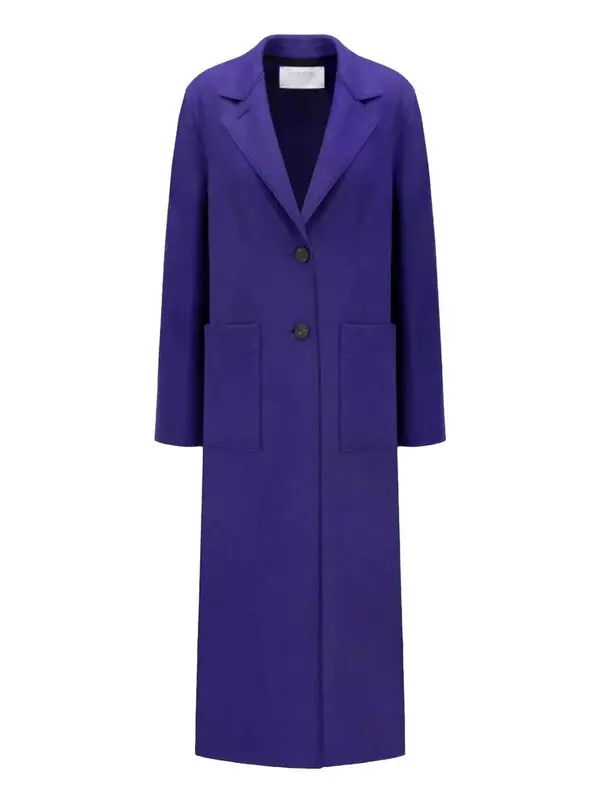 Harris Wharf London Single-breasted Coat - Purple