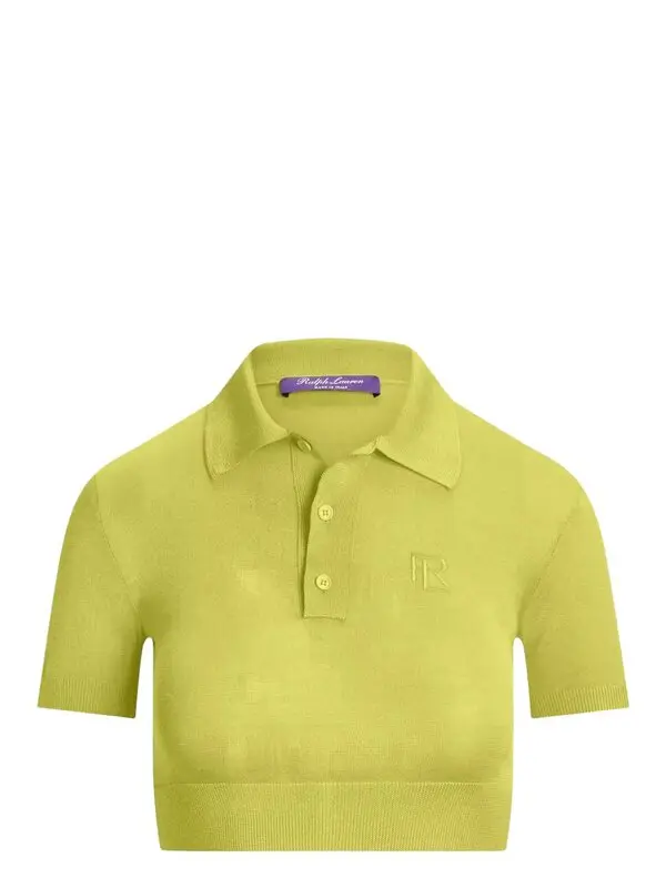 Ralph Lauren Cropped Polo Shirt - Yellow
