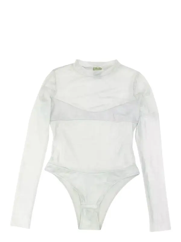 NOT AFTER TEN Long Sleeve Bodysuit - White