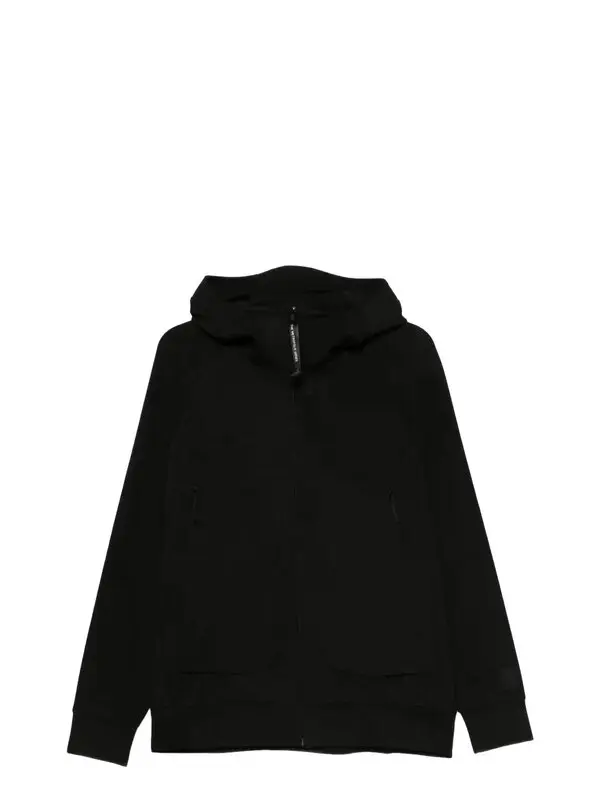 C.P. COMPANY Hooded Zip Sweatshirt - Black