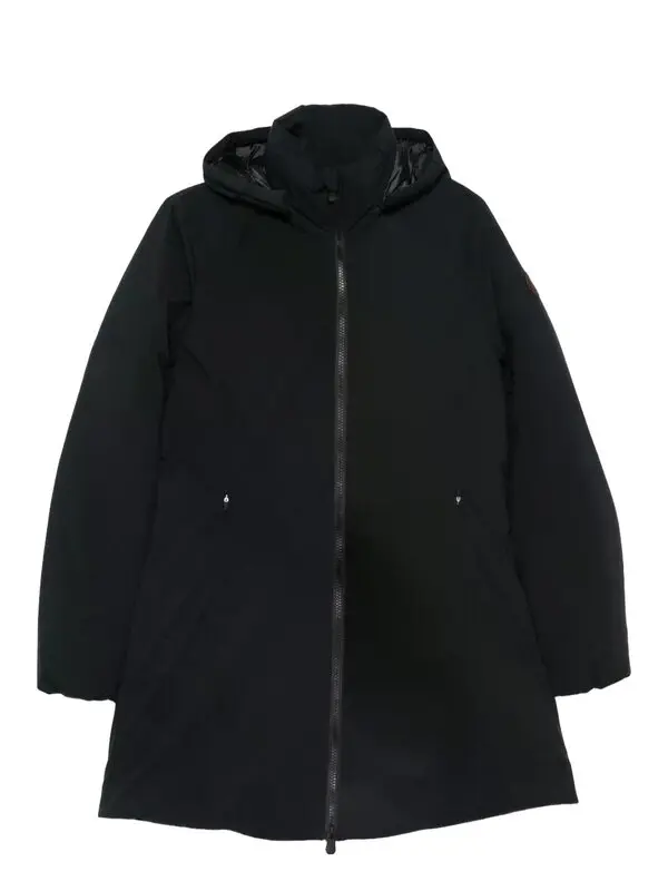 SAVE THE DUCK Rachel Hooded Zip-up Coat - Black