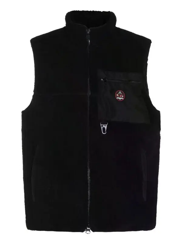 MAUNA KEA Textured Gilet With Zip Pocket - Black