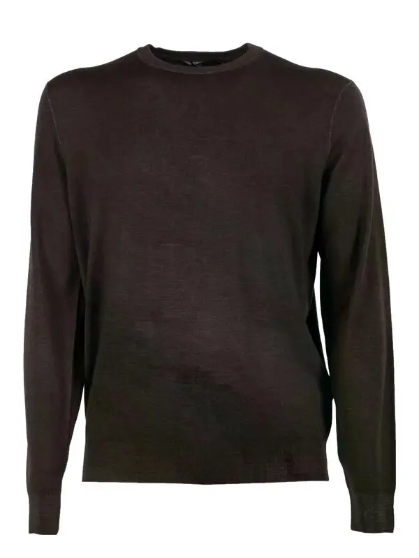 FILIPPO DE LAURENTIIS Crew-neck Wool Sweater - Brown