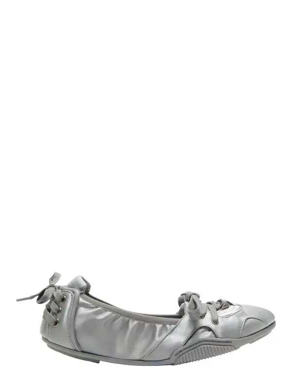 Acne Studios Satin-finish Ballet Flats - Grey