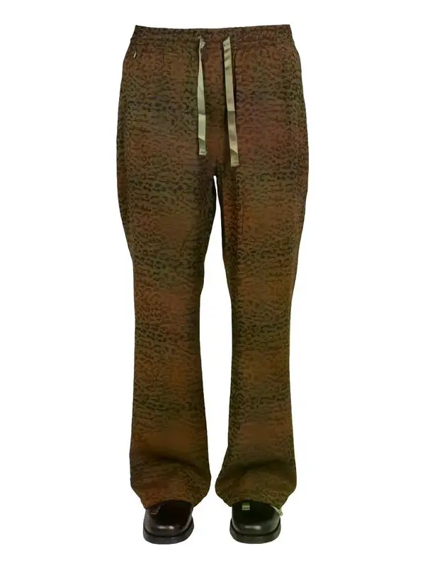 Needles Animal-print Trousers - Brown