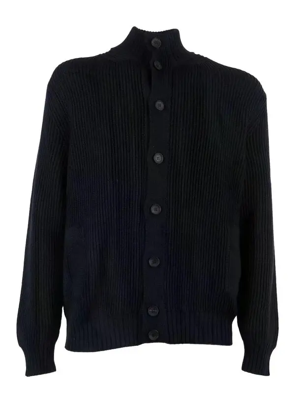 FILIPPO DE LAURENTIIS Buttoned Merino Cardigan - Blue