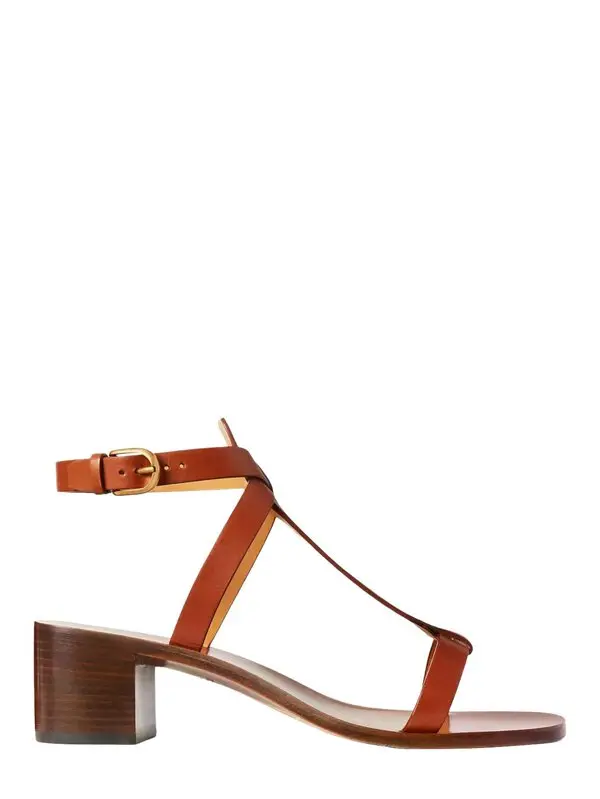 Ralph Lauren T-strap Sandals - Brown